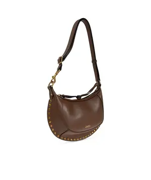 Isabel Marant Étoile Zip Shoulder Bag With Studded Detail - Brown