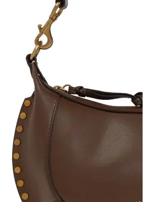 Isabel Marant Étoile Zip Shoulder Bag With Studded Detail - Brown