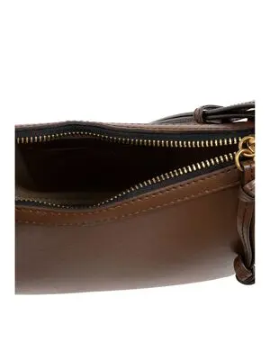 Isabel Marant Étoile Zip Shoulder Bag With Studded Detail - Brown
