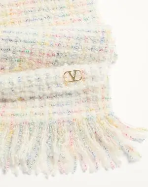 Valentino Garavani Vlogo Signature Wool And Cashmere Scarf