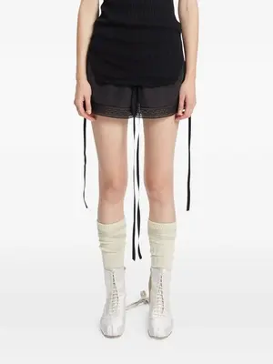 ANN DEMEULEMEESTER Lace-up Satin Boots
