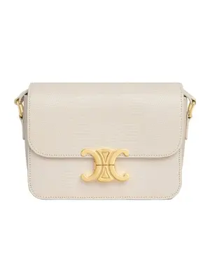 Celine Celine Teen Triomphe Bag In Lizard Beige