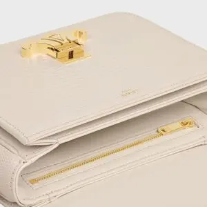 Celine Teen Triomphe Bag In Lizard - Beige