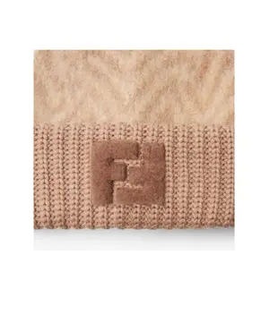 Fendi 3d Ff Turn-up Hem Beanie