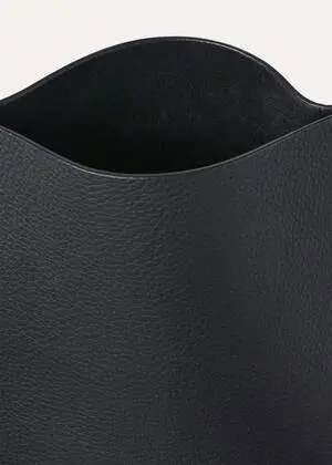 Loro Piana Adjustable Leather Cross-body Mobile Phone Bag - Black/agate