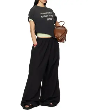 Acne Studios Relaxed Fit Wide Leg Trousers