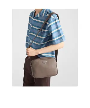 Prada Textured Leather Crossbody Bag
