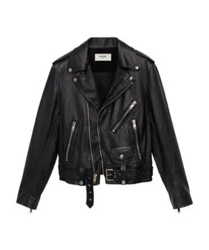 Celine Classic Biker Jacket In Calfskin Leather