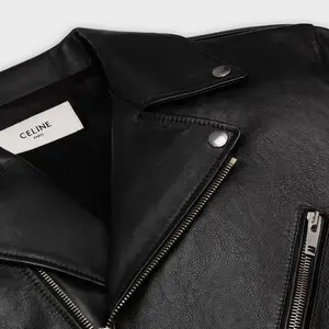 Celine Classic Biker Jacket In Calfskin Leather