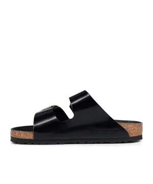 BIRKENSTOCK Double Buckle Open-toe Slippers - Black