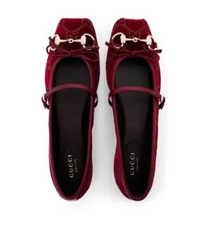 Gucci Horsebit Ballet Flats - Brown