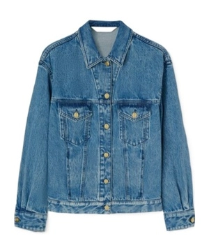 Palm Angels Embroidered Denim Jacket - Blue