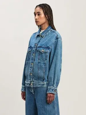 Palm Angels Embroidered Denim Jacket