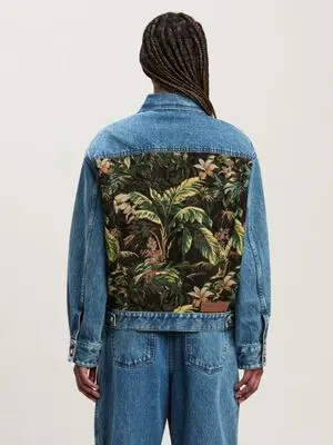 Palm Angels Embroidered Denim Jacket