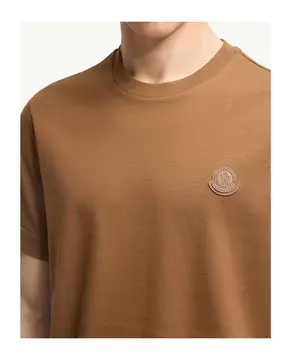 Moncler Double Leather Logo Cotton T-shirt
