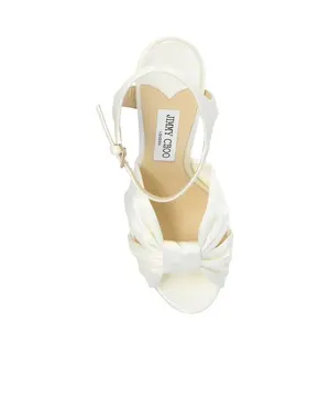 JIMMY CHOO Heloise 120 Platform Sandals - White