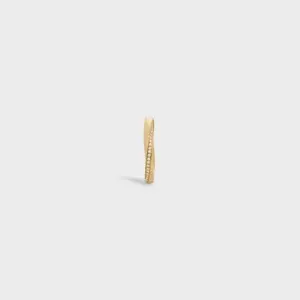 Celine Torsion Ring In Gold And Diamonds