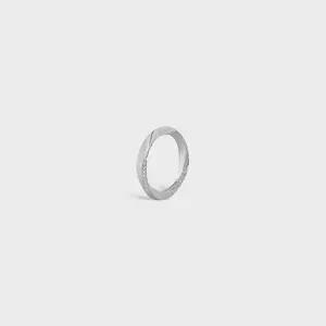 Celine Torsion Ring In White Gold And Diamonds