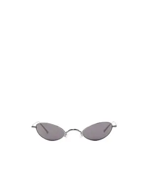 Acne Studios Oval Frame Sunglasses - Black/black