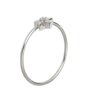 Celine Etoile" Star Motif Diamond Ring In Gold