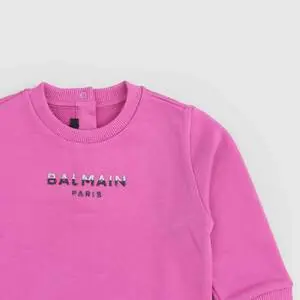 Balmain Logo-embossed Cotton Sweatshirt