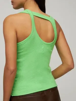 Extreme Cashmere Raver Asymmetric Cashmere Blend Top