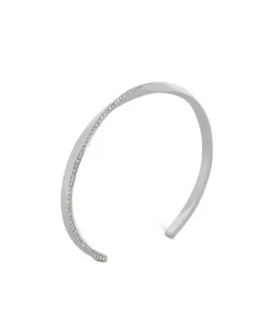 Celine Torsion Bracelet In White Gold And Diamonds - Gray