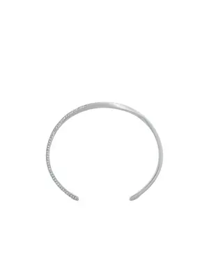 Celine Torsion Bracelet In White Gold And Diamonds