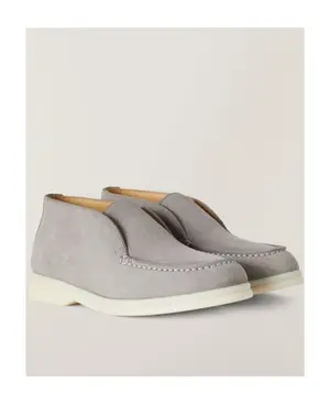 Loro Piana Open Walk Logo Logo Boots - Gray