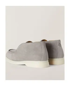 Loro Piana Open Walk Logo Logo Boots - Gray