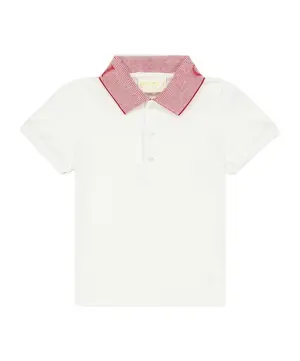 Gucci Short-sleeved Polo Shirt - White