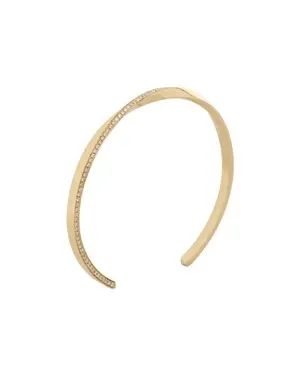 Celine Torsion Bracelet In Gold And Diamonds - Yellow
