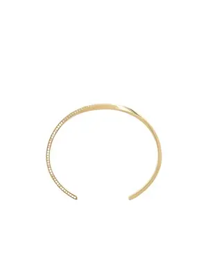 Celine Torsion Bracelet In Gold And Diamonds