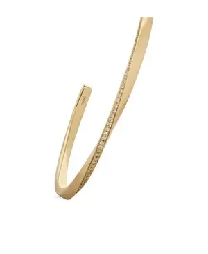 Celine Torsion Bracelet In Gold And Diamonds