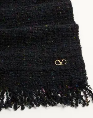 Valentino Garavani Vlogo Signature Wool And Cashmere Scarf