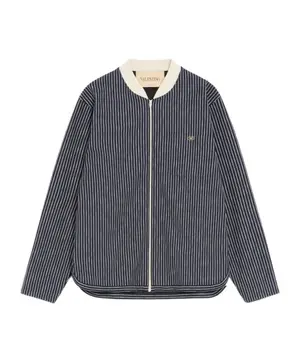 Valentino Garavani Viscose Sweatshirt With Striped Vlogo - Black