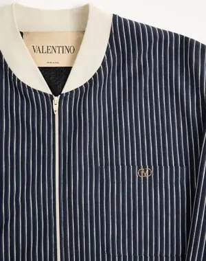 Valentino Garavani Viscose Sweatshirt With Striped Vlogo