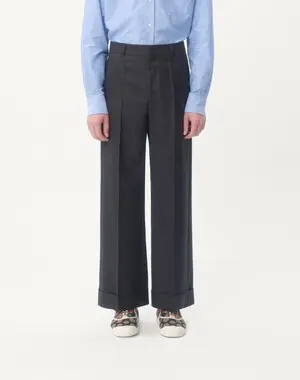 Valentino Garavani Gabardine Pleated Trousers