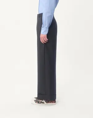 Valentino Garavani Gabardine Pleated Trousers