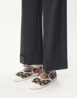 Valentino Garavani Gabardine Pleated Trousers