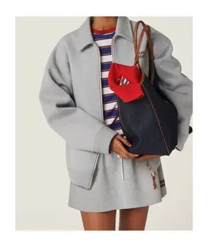 Miu Miu Embroidered Logo Drawstring Mini Skirt