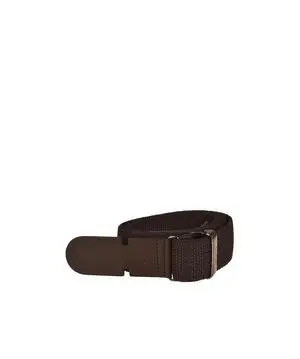 TOD'S Embossed Logo Buckle Belt - Black