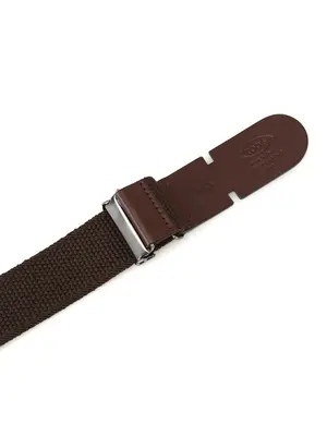 TOD'S Embossed Logo Buckle Belt