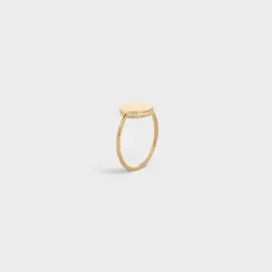 Celine Medaille Ring In Gold And Diamonds