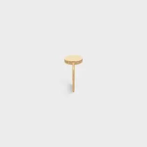 Celine Medaille Ring In Gold And Diamonds
