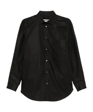 DARKPARK Anne Tailored Popeline Shirt - Black