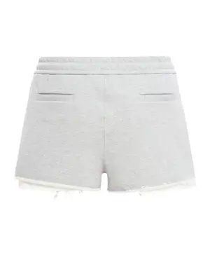Miu Miu Drawstring Bermuda Shorts With Logo Detail