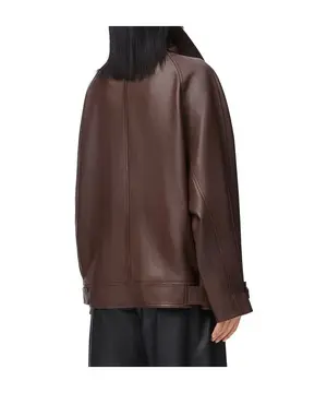 Loewe Double-breasted Bow Jacket In Nappa Lambskin