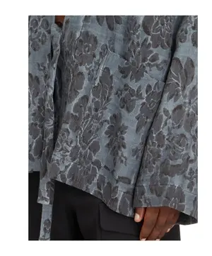 UMA WANG Pattern Jacket With Tie Detail