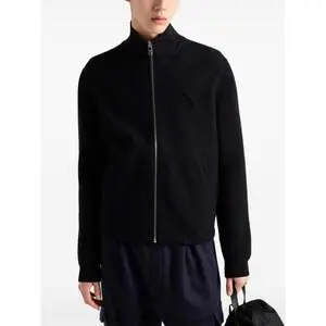 Prada Wool And Cashmere Zipper Cardigan